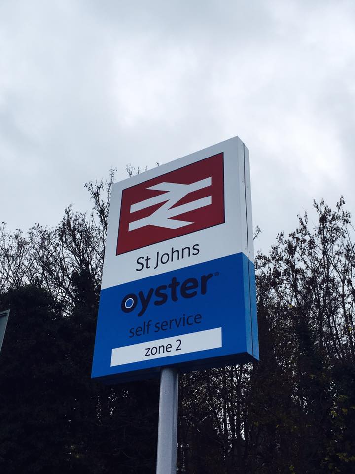 New Sign for St John's Station - The St Johns Society