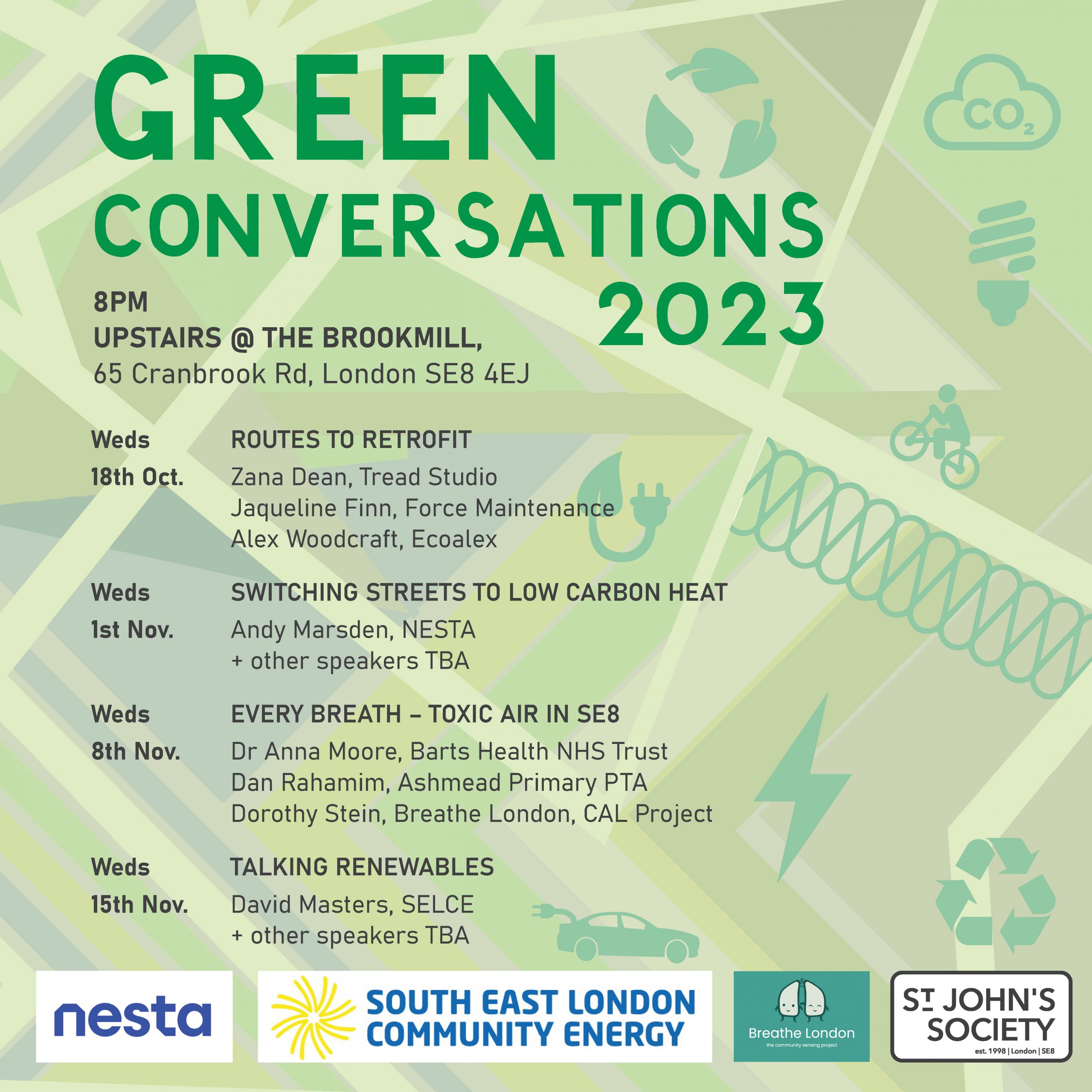 Green Conversations 2023 - Wednesdays 8pm at The Brookmill - The St ...