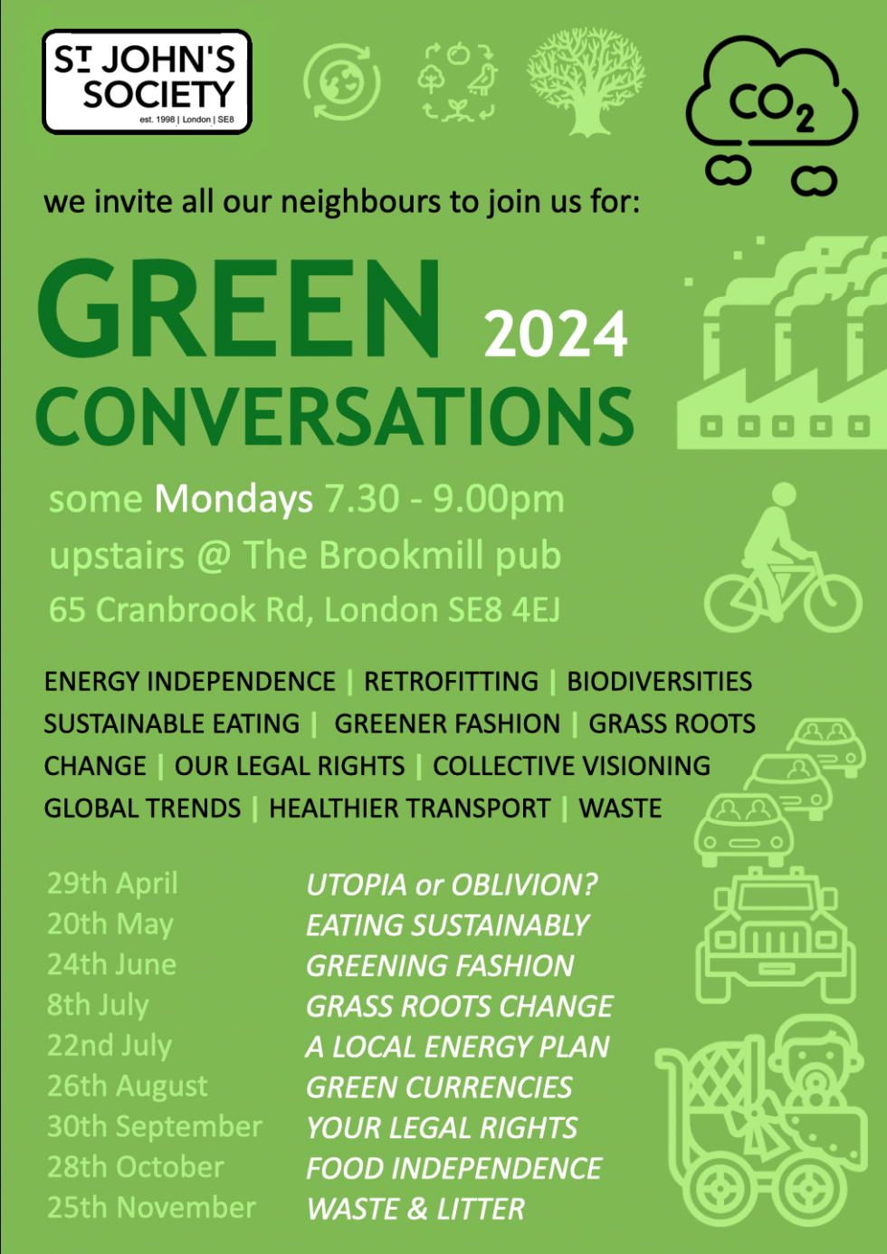 Green Conversations 2024 Announced - The St Johns Society